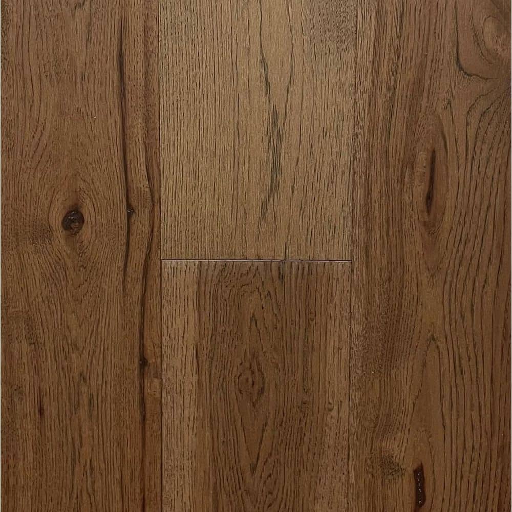 CENTURY FLOORING Walnut Grove Hickory 1/2 in. T x 7.4 in. W Tongue and ...