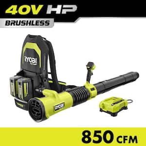 RYOBI 40V HP Brushless Whisper Series 180 MPH 800 CFM Cordless Battery ...