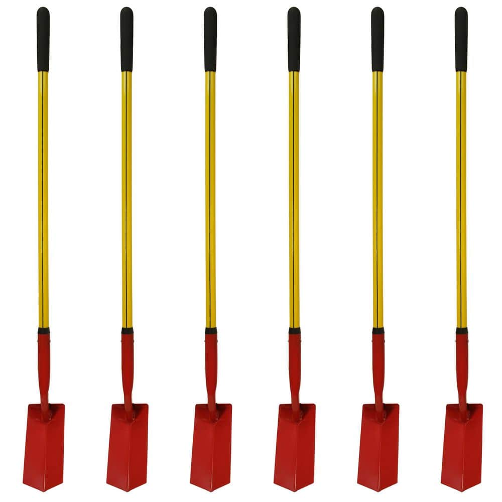 Nupla 48 in. Classic Fiberglass Clean-Out Shovel with Heavy Duty V-Type ...