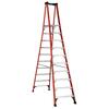 Louisville Ladder 10 ft. Fiberglass Pinnacle PRO Platform Ladder with ...