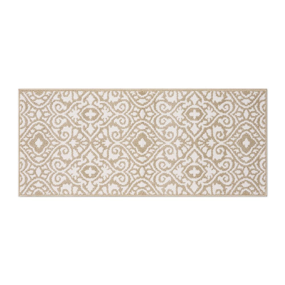 Laura Ashley Feya 2- Tone Berber/Ivory 2 ft. x 5 ft. Tufted Persian ...
