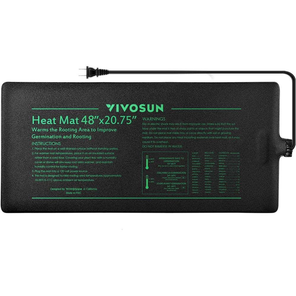 VIVOSUN 48 in. x 20.75 in. Durable Waterproof Seedling Heat Mat wal ...