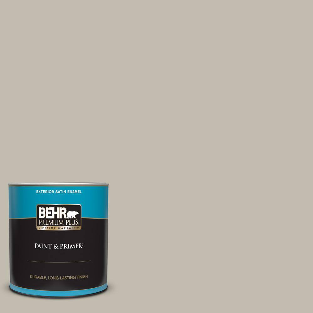 BEHR PREMIUM PLUS 1 qt. #ECC-46-1 Sierra Madre Satin Enamel Exterior ...