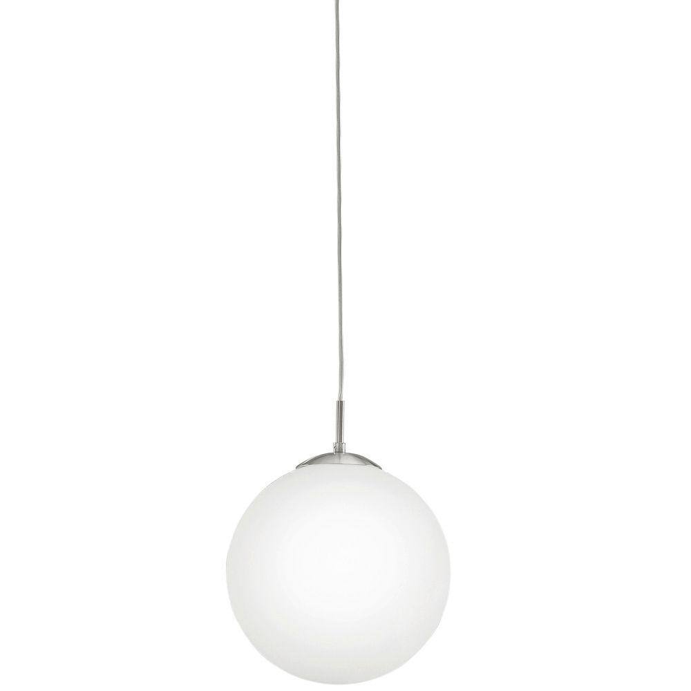 Eglo Rondo 2 Collection 12 in. W Satin Nickel Tunable Integrated LED ...