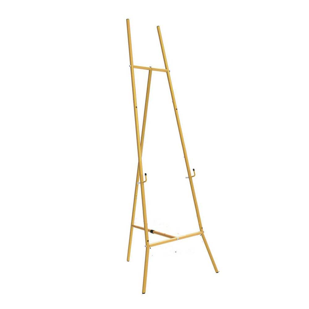 Adjustable 3-Tier Metal Easel Stand for Signs and Paintings with Gold ...