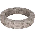 Pavestone RumbleStone 39 in. x 10.5 in. Tree Ring Kit in Greystone ...