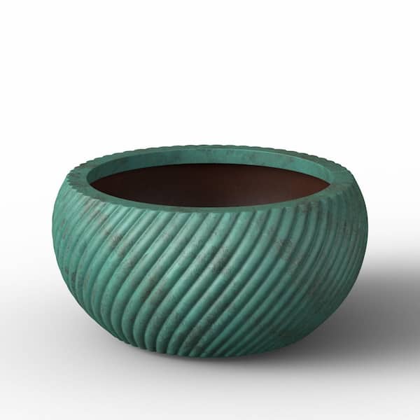 Morrava 17 in. Large Charcoal Black (Premium Inner) Concrete Round ...