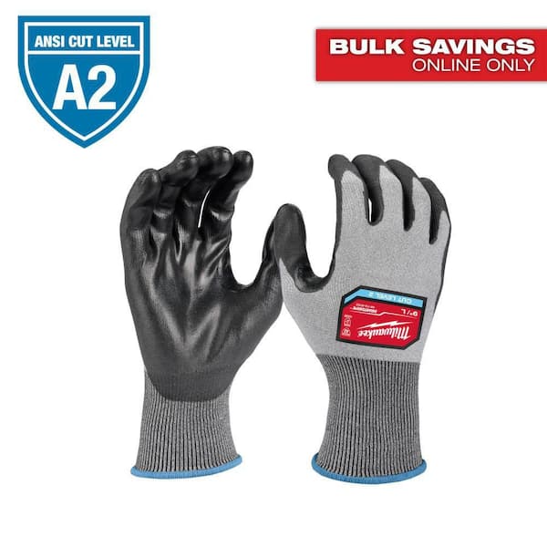 Milwaukee X-Large High Dexterity Cut 2 Resistant Polyurethane Dipped ...