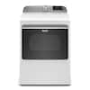 Maytag 7.4 cu. ft. 240-Volt Smart Capable White Electric Dryer with ...