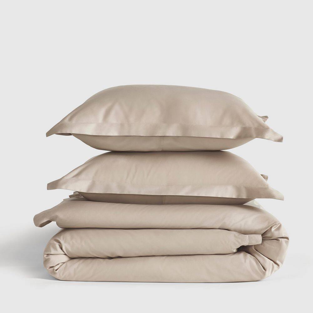 Superior Duvet Almond Cotton Full/Queen Duvet Cover 3Pc. Set ...