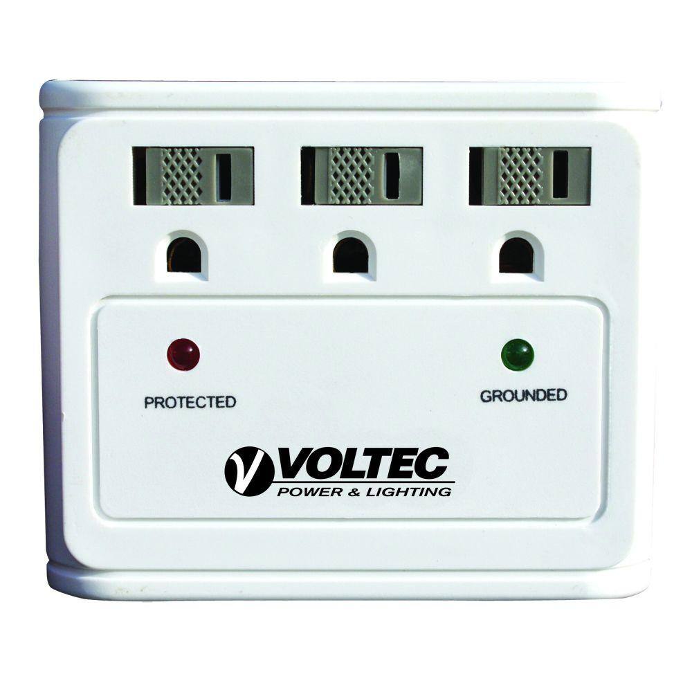 Voltec 3-Outlet Surge Tri-Tap-11-00224 - The Home Depot