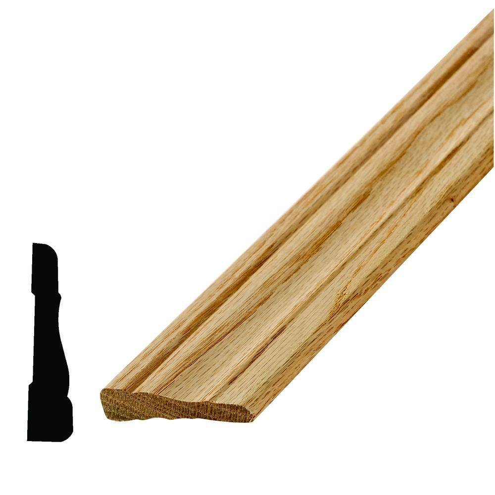 Alexandria Moulding 1/2 in. D x 2.1/4 in. W x 84 in. L Oak Wood ...