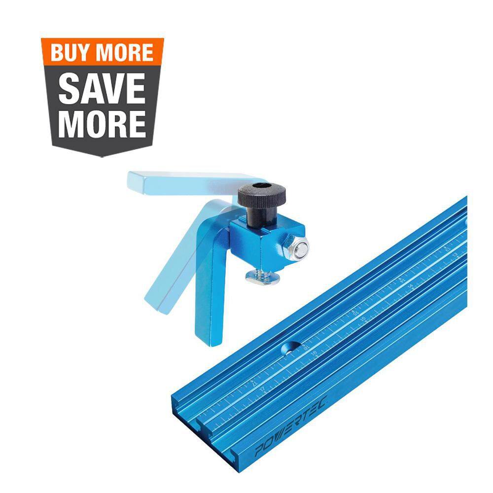 ‎POWERTEC 36 in. Double-Cut Profile Universal T-track with Laser ...