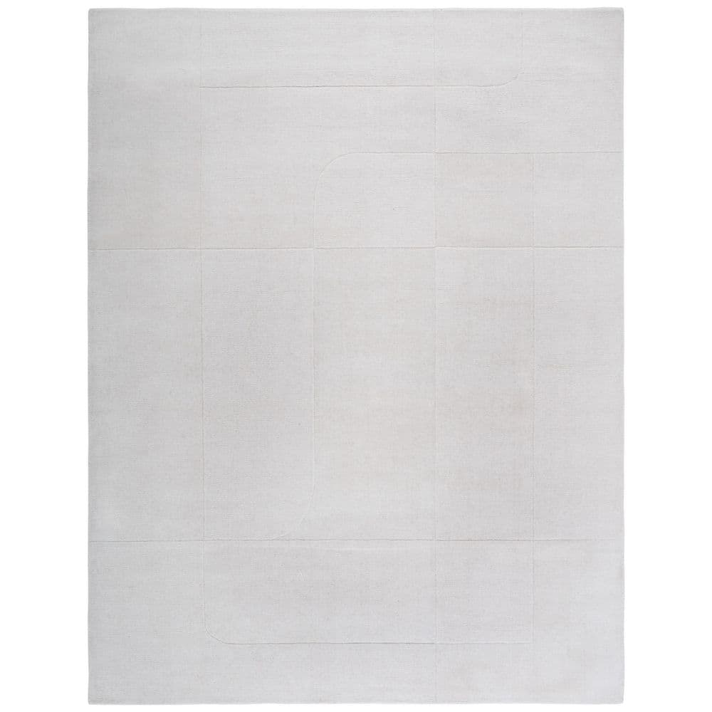 SAFAVIEH Mykonos 8 ft. x 10 ft. Ivory Solid Geometric Area Rug MKN201A ...