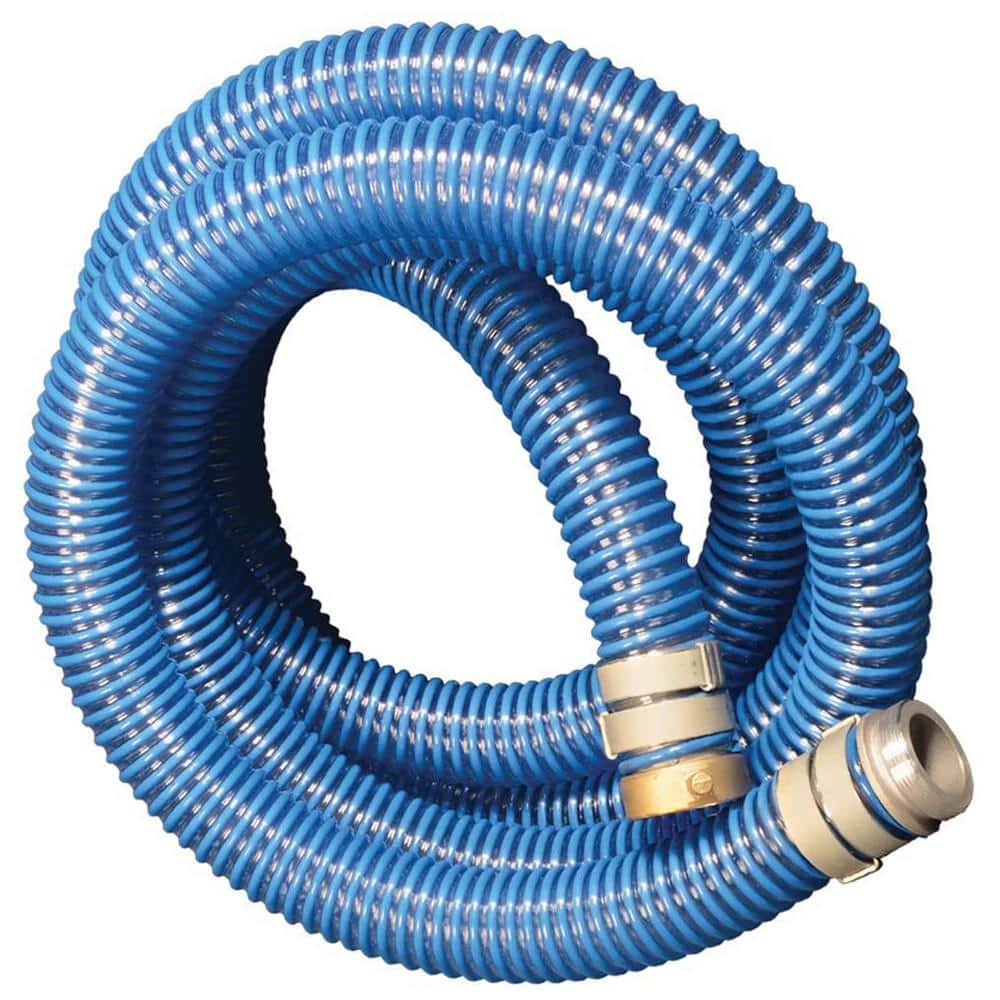 Apache 20 ft. Blue PVC Flexible Short Shank Pool Hose APACHE-98106501 ...