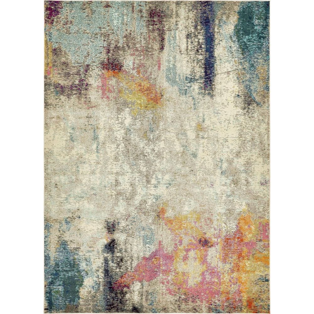 Unique Loom Chromatic Tybee Beige 9' 0 x 12' 0 Area Rug 3139847 - The ...