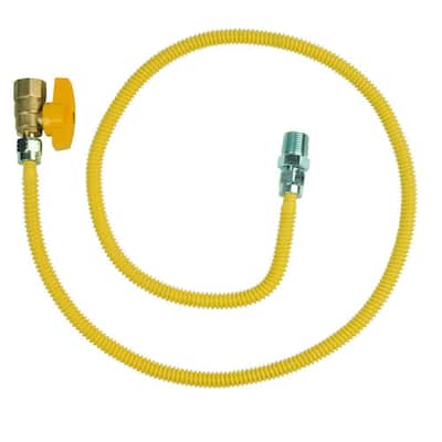 BrassCraft ProCoat 1/2 in. FIP x 1/2 in. MIP x 18 in. Stainless Steel ...