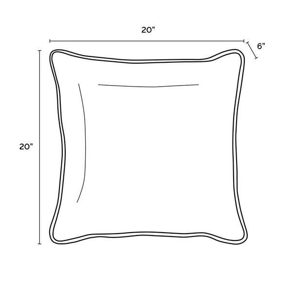Square Pillow Line Drawing