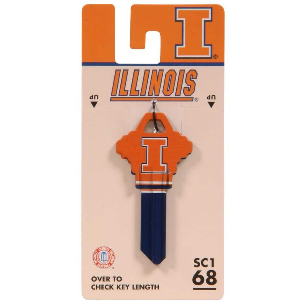 Hillman #66 NCAA University of Illinois Key Blank 89257 - The Home Depot