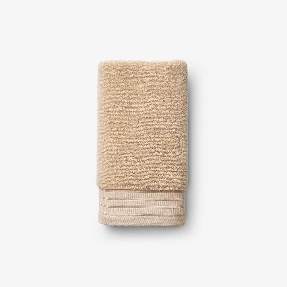 The Company Store Company Cotton Plush Spa Solid Antique Beige Cotton ...