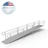 EZ-ACCESS PATHWAY 24 ft. Straight Aluminum Wheelchair Ramp Kit with ...