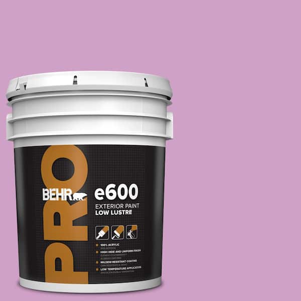 BEHR PRO 5 gal. #670B-4 Geranium Bud Low Luster Exterior Paint PR62005 ...
