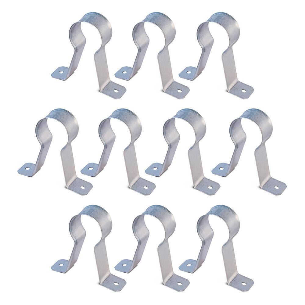 PLUMBFLEX 1-1/2 in. CPVC Stand Off Pipe Strap in Galvanized Steel (10 ...