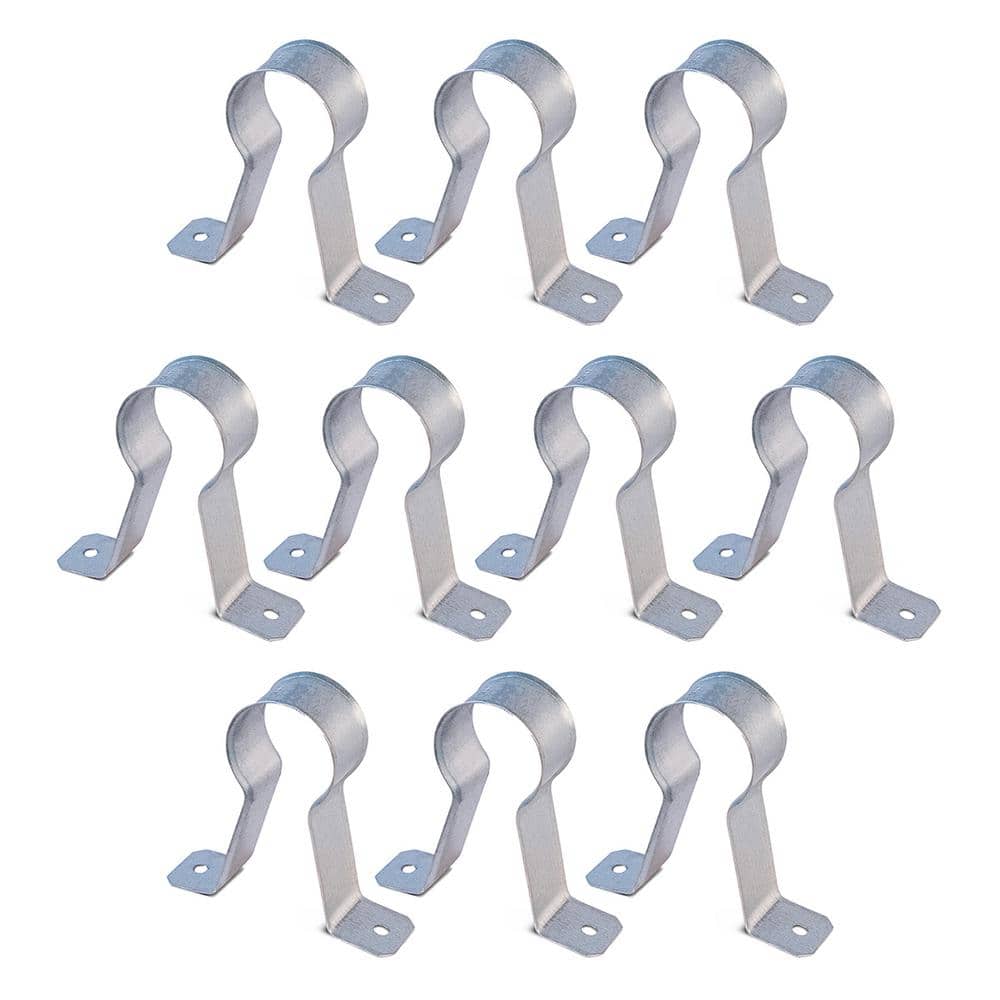 PLUMBFLEX 1-1/4 in. CPVC Stand Off Pipe Strap in Galvanized Steel (10 ...