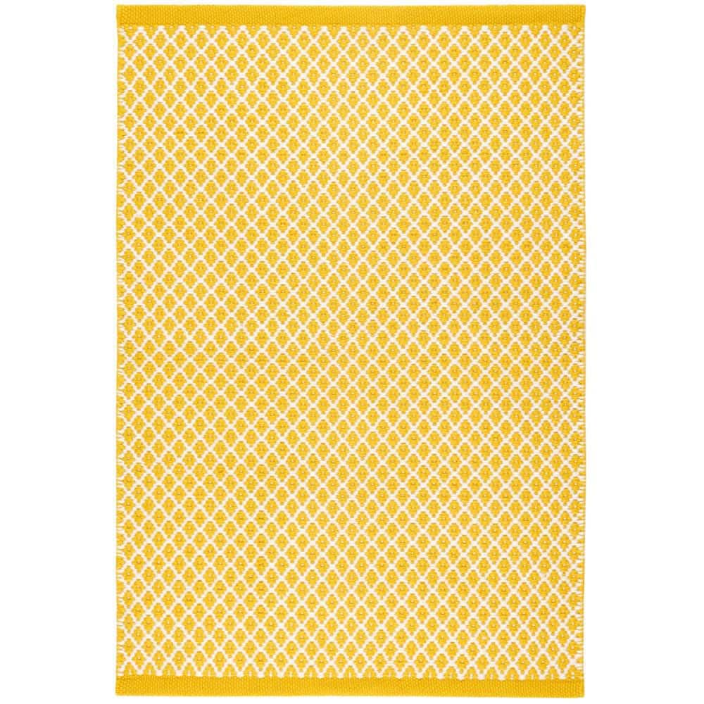 DASH & ALBERT Mainsail Handwoven Yellow 8 ft. x 10 ft. Outdoor Area Rug ...