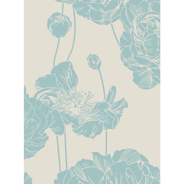 Mint Blue Flowers