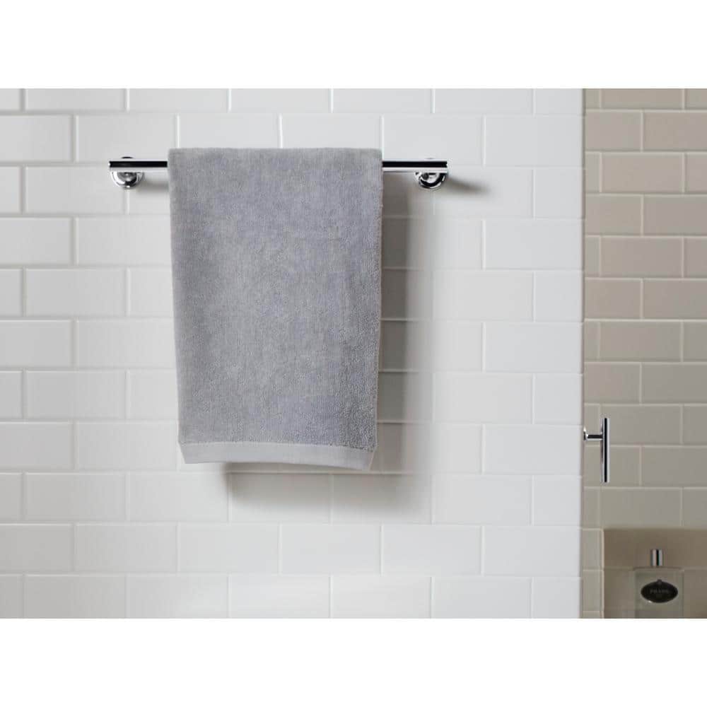 KOHLER Purist 18 in. Wall Mounted Single Towel Bar in Vibrant Brushed ...