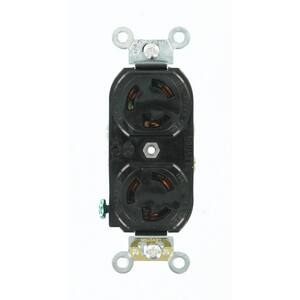 Leviton 20 Amp 120/208-Volt 3-Phase Flush Mounting Non-Grounding ...