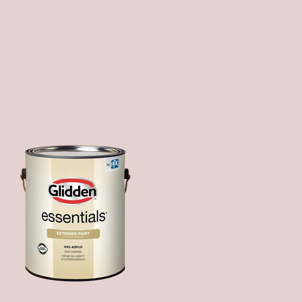 Glidden Essentials 1 gal. PPG1056-2 Romeo Flat Exterior Paint PPG1056 ...