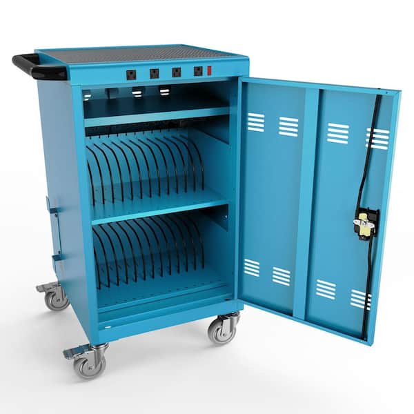 Sunpez 32-Device Charging and Storage Cart for iPad Laptop Computers ...