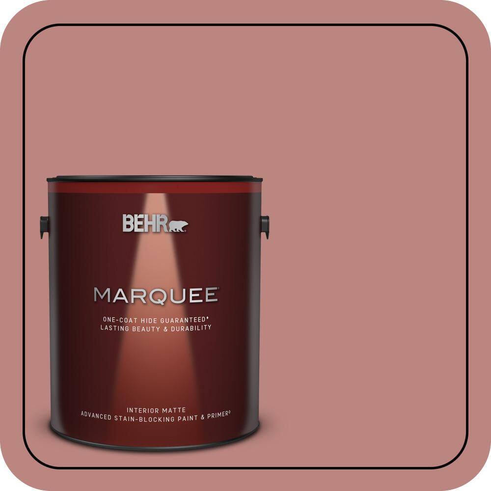 BEHR MARQUEE 1 gal. #S150-4 Red Clover One-Coat Hide Matte Interior ...