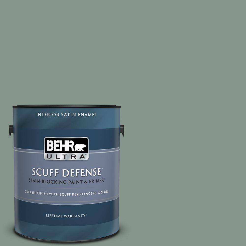 BEHR ULTRA 1 gal. #N420-4 Underground Gardens Extra Durable Satin ...
