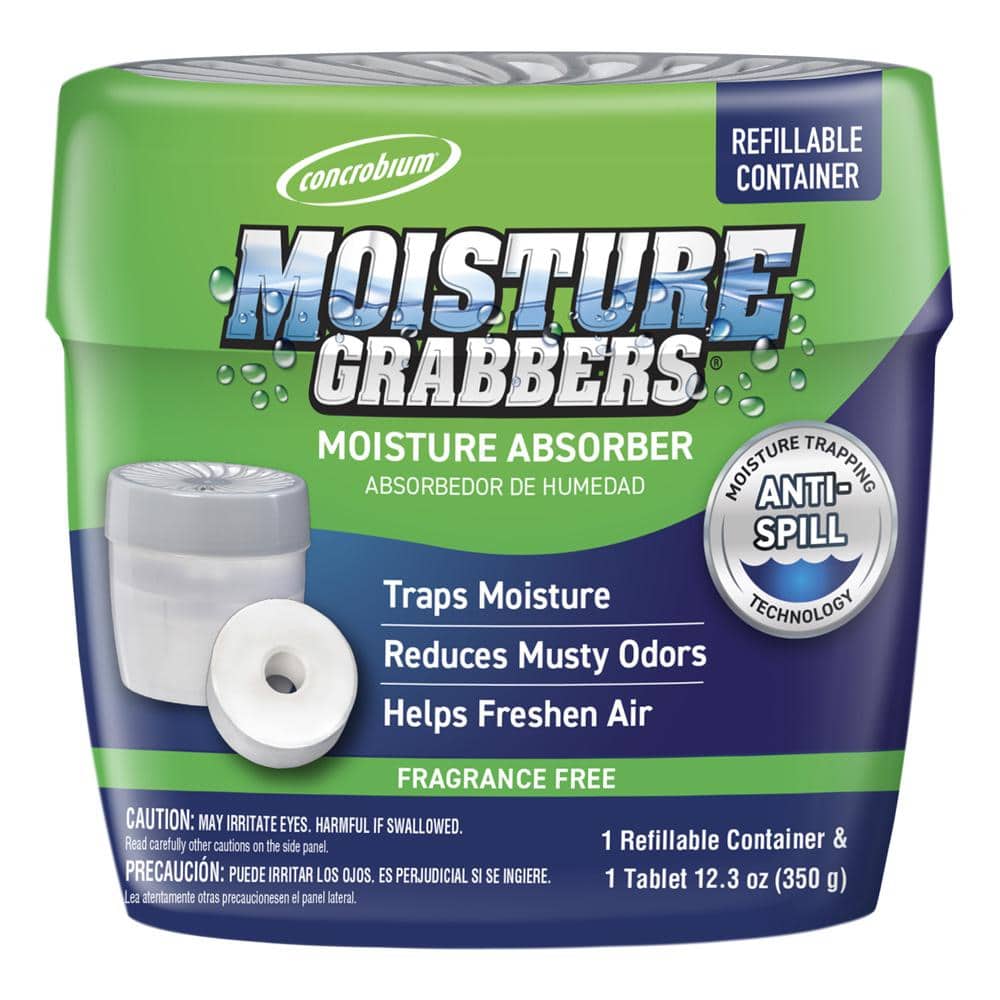 Concrobium 12.3 oz. Moisture Grabber Fragrance Free Refillable ...