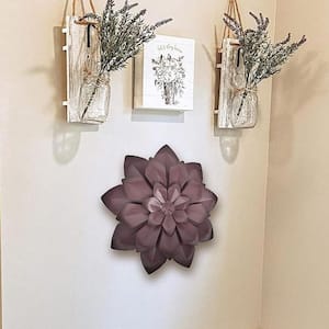 1 Pack, Flower Wall Art Decor Hangin, 12 in. x 12 in, Red-1 Metal Wall ...