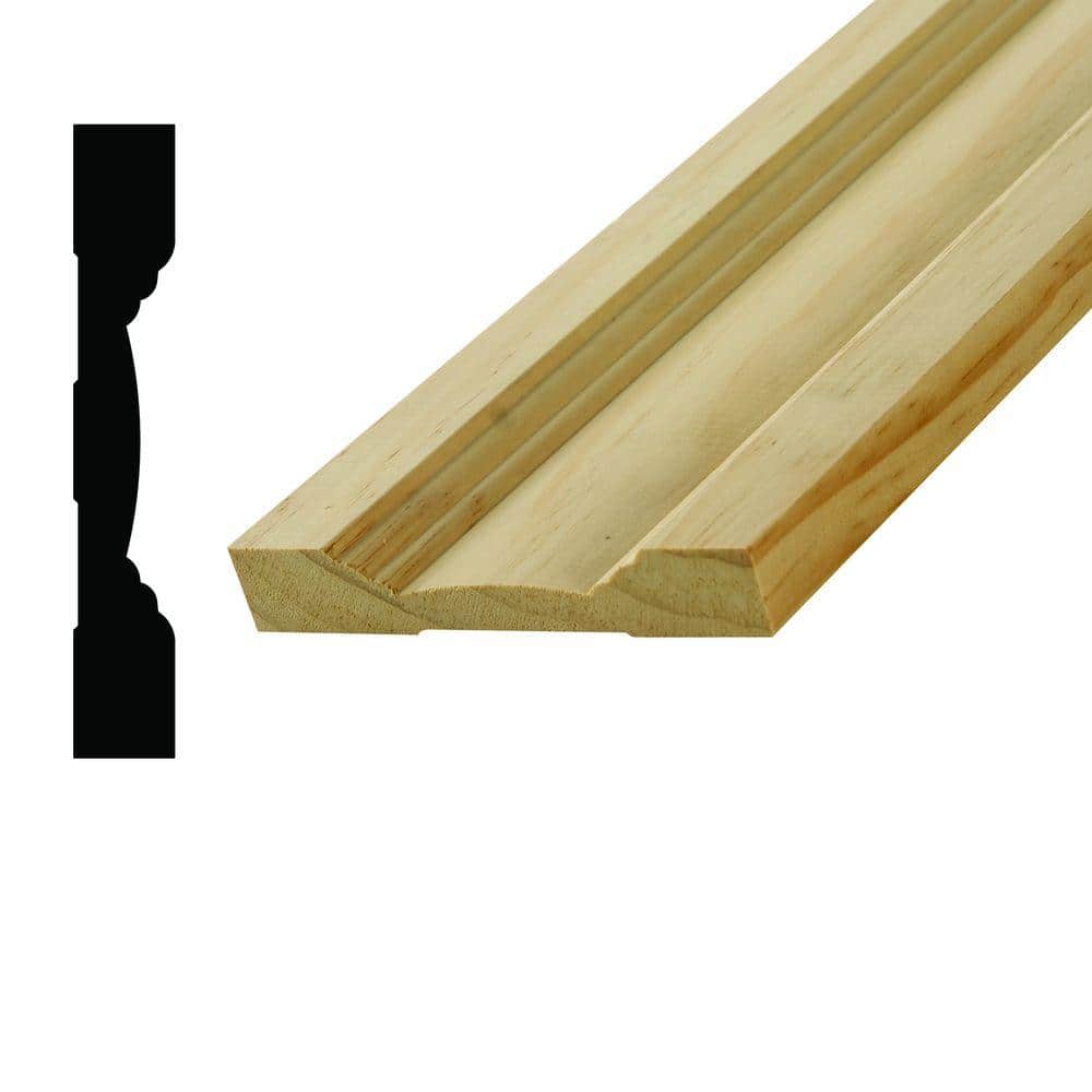 Alexandria Moulding WM 650 11/16 in. x 4-1/4 in. Pine Casing 00277 ...