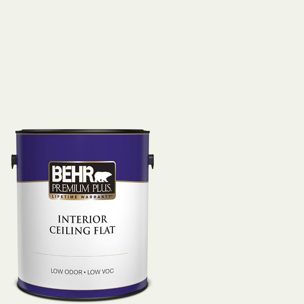 BEHR PREMIUM PLUS 1 gal. #PPU18-07 Falling Snow Ceiling Flat Interior ...