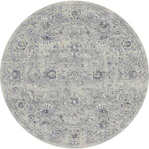 Dynamic Rugs Ancient Garden Silver/Grey 4 ft. x 6 ft. Indoor Area Rug ...