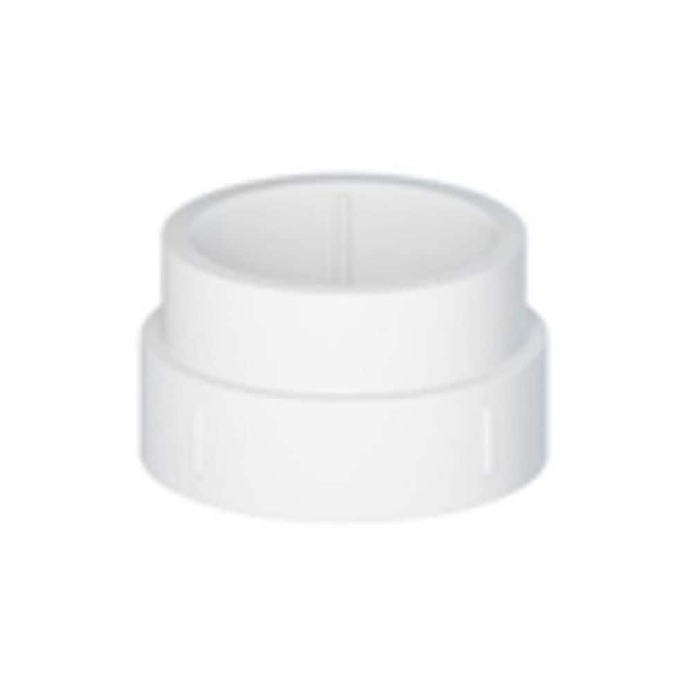 PLUMBFLEX 1-1/2 in. White PVC DWV Trap Adapter, Female Hub x Slip Joint ...