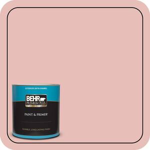 BEHR ULTRA 1 gal. #T18-01 Positively Pink Flat Exterior Paint & Primer ...