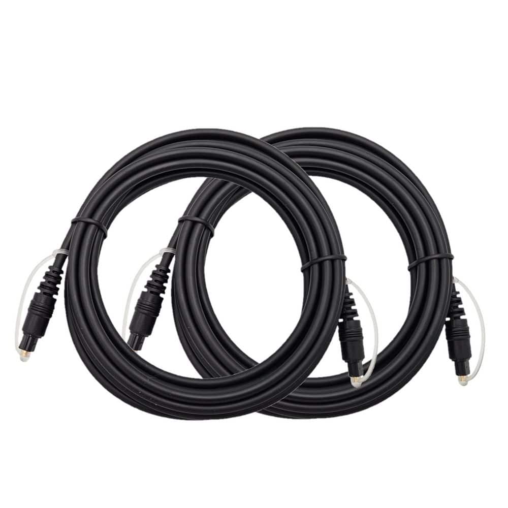 Micro Connectors, Inc 25 Feet TOSLINK Digital Optical Audio Molded ...