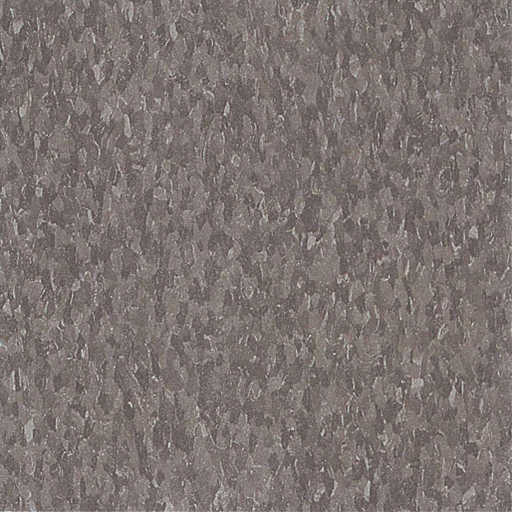 Armstrong Imperial Texture Smokey Brown 12x12 Water Resistant Glue-Down ...