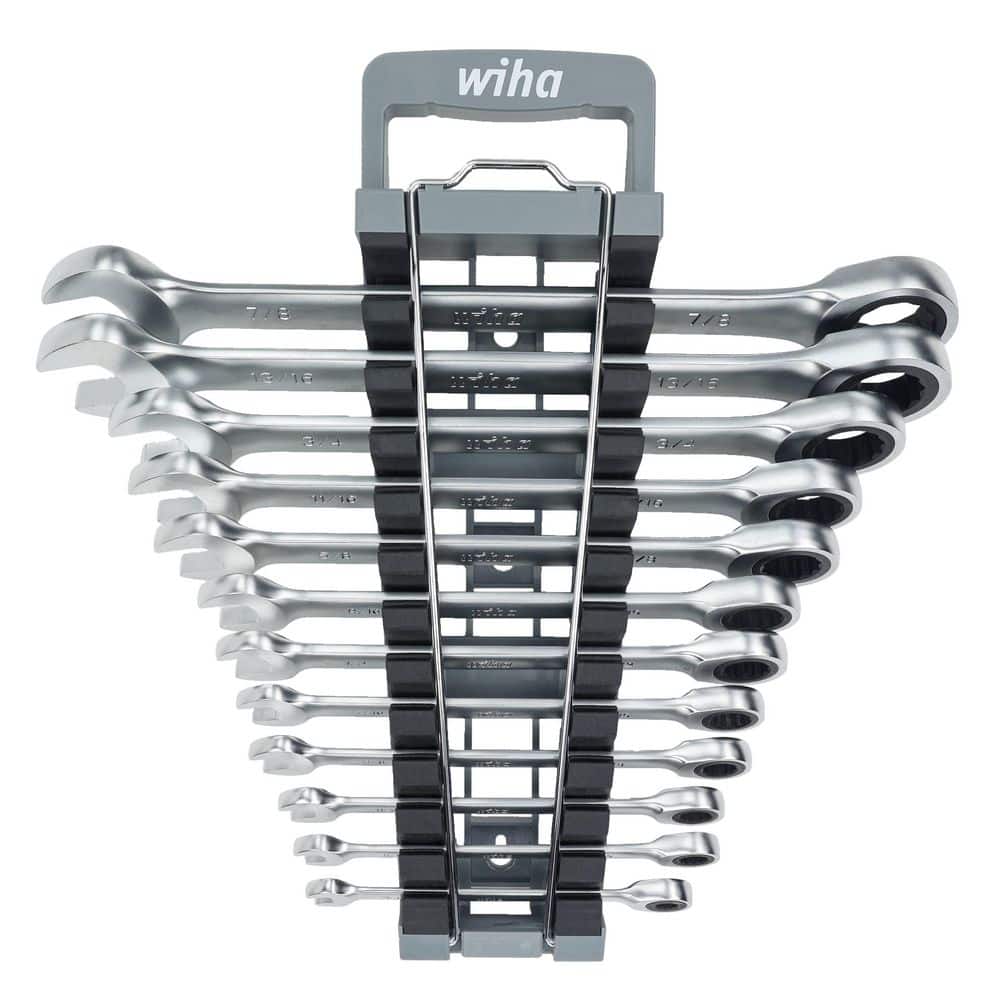 Wiha Combination Ratchet Wrench Set-SAE (12-Piece) 30394 - The Home Depot