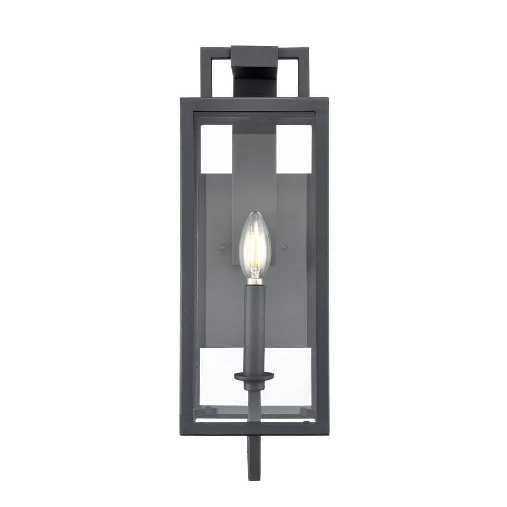Millennium Lighting Lamont 18 in. 1-Light Textured Black Transitional ...