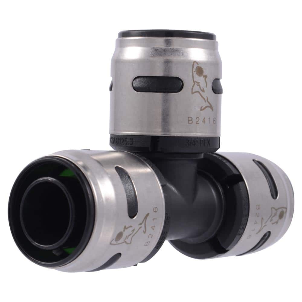 SharkBite 3/4 in. Push-to-Connect EVOPEX Plastic Tee Fitting (3-Pack ...