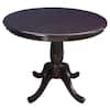 International Concepts Rich Mocha Solid Wood Dining Table K15-30RT ...