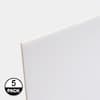 Coroplast 36 in. x 72 in. x 0.157 in. (4 mm) White Corrugated Twin Wall ...